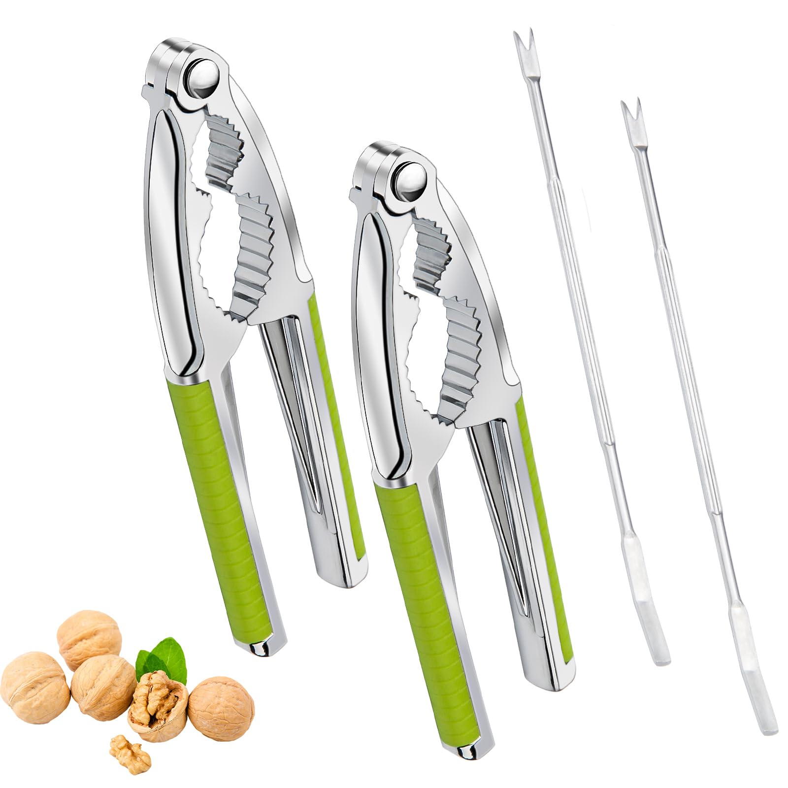 4 Pcs Walnut Cracker Tools, Windspeed Nut Crackers Three Opening Clips ...