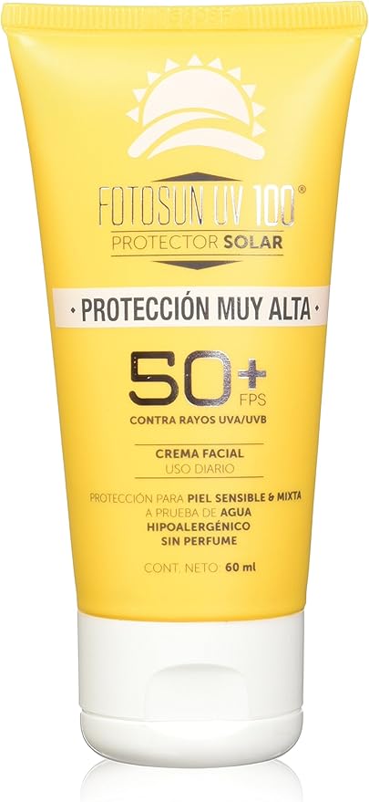 Fotosun UV 100 Protector Solar Facial Fps 50+, Crema Facial De Uso ...