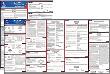 Amazon.com : 2020 Nevada State and Federal Labor Law Poster Set ...