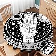 Amazon.com: Yibeas Round Tablecloth 60 inch Fortune Teller Hand ...