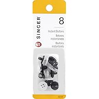 Amazon.com: SINGER 00725 No-Sew Instant Button Replacements, 8-Count ...