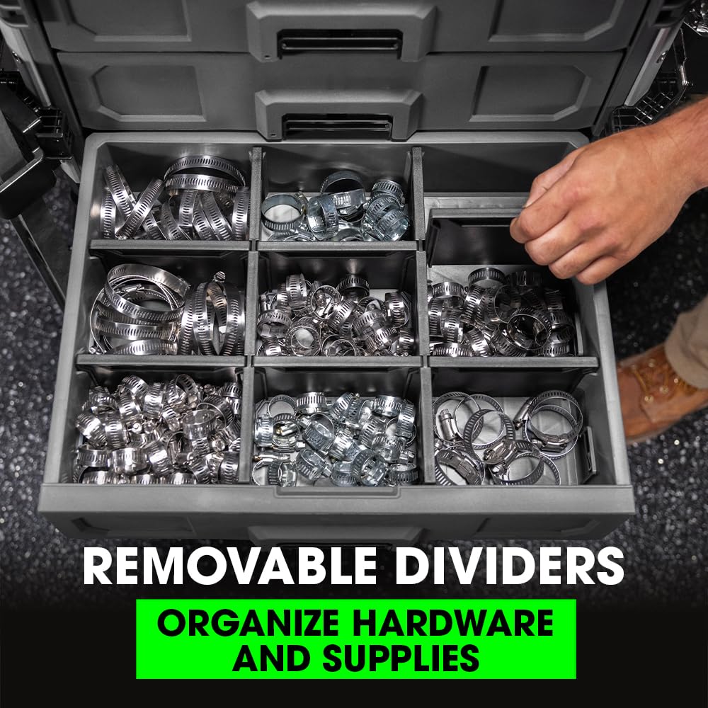 FLEX STACK PACK Storage System 3-Drawer Tool Box - FS1105, Grey/Black ...