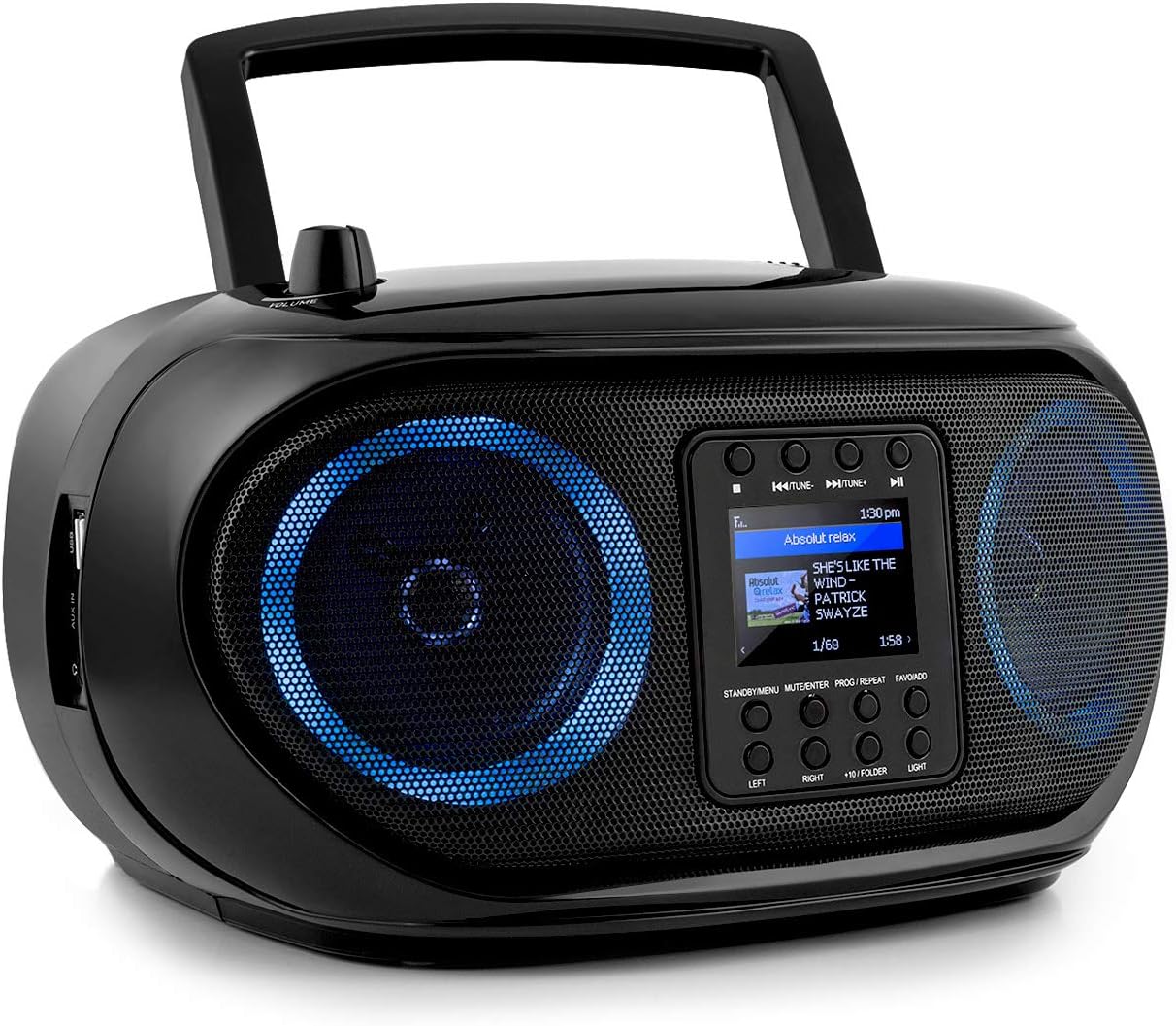 auna Roadie Smart Boombox - Radio Inteligente con Internet / Dab+ / FM ...