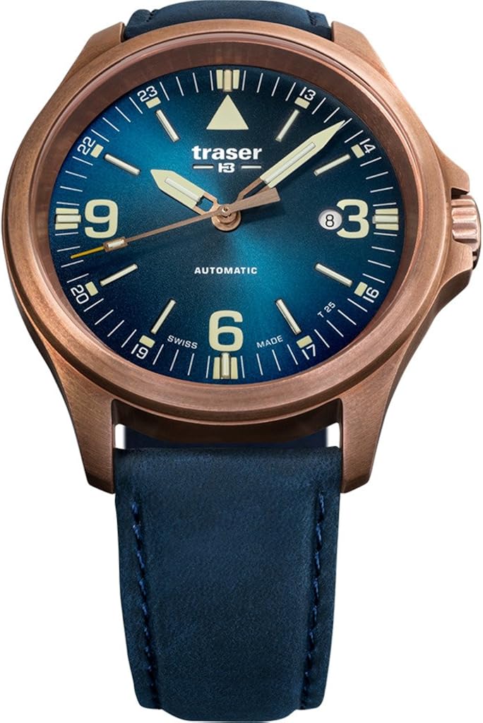 traser H3 Men´s Automatic Watch P67 Officer Pro Blue 108074: Amazon.co ...