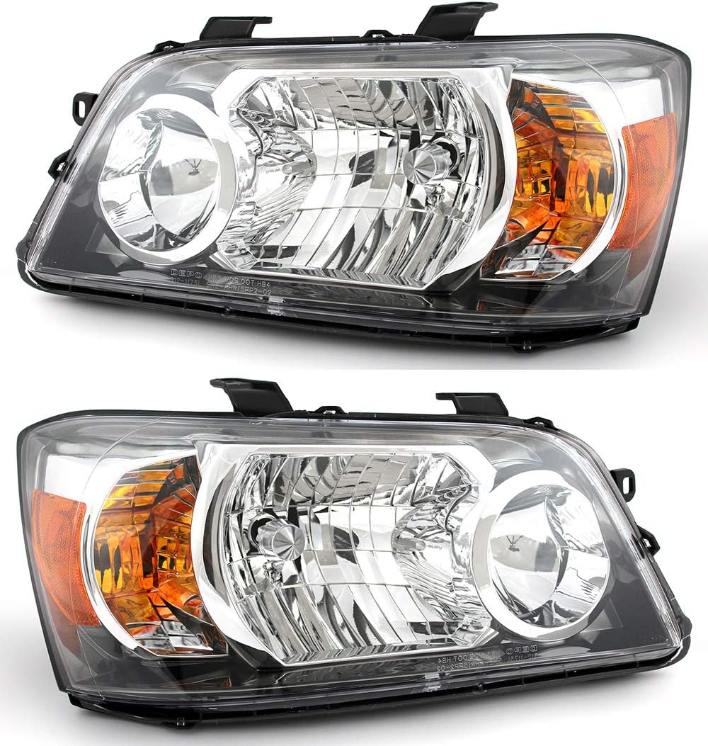 Amazon.com: For Toyota Highlander | Highlander Hybrid Headlight 2004 ...