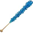 Amazon.com : Blue Rock Candy Crystal Sticks - Blue Raspberry Flavored ...