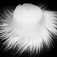 Amazon.com: Anwyll Shaggy Plush Faux Fur Fabric,2x60Inch White Faux Fur ...
