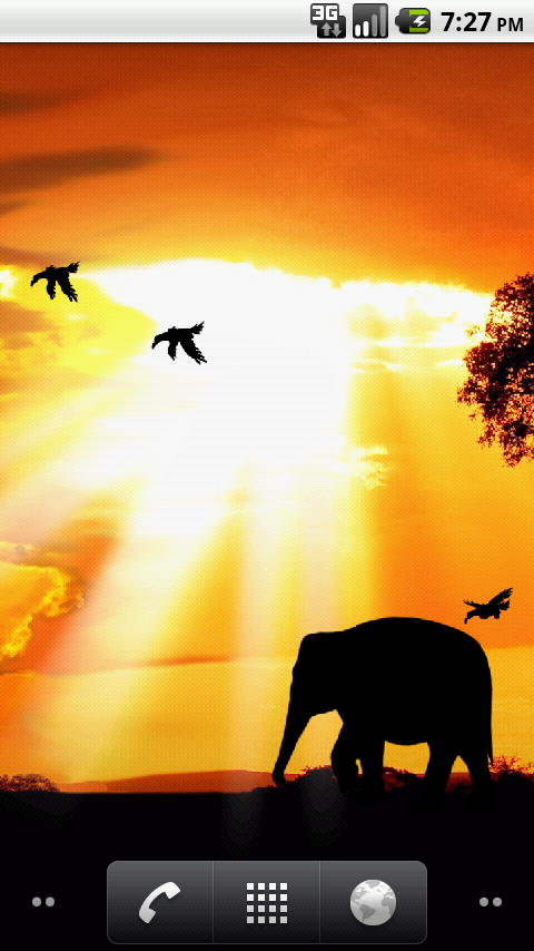 African Sunset Psp Wallpapers