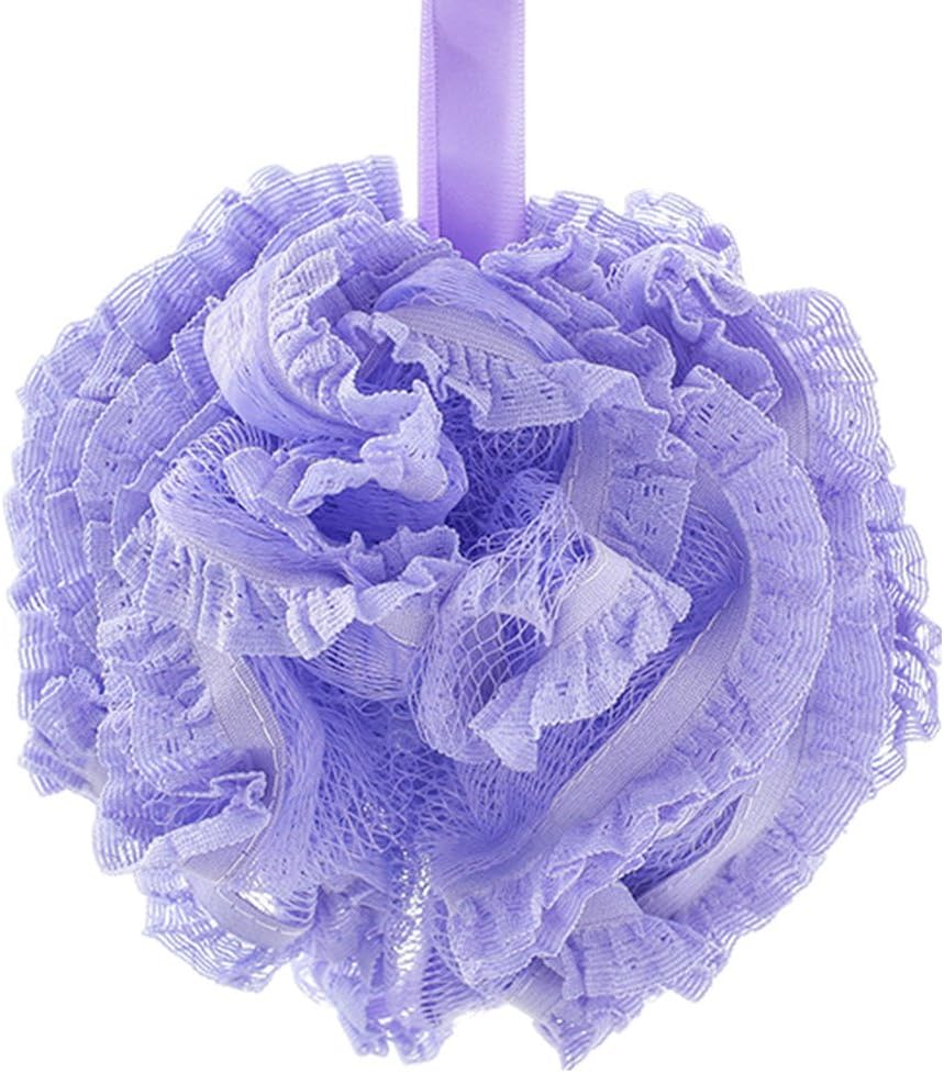 Amazon.com: SFamily Fashion Lace Bath Mesh Sponge Balls Shower Poufs ...