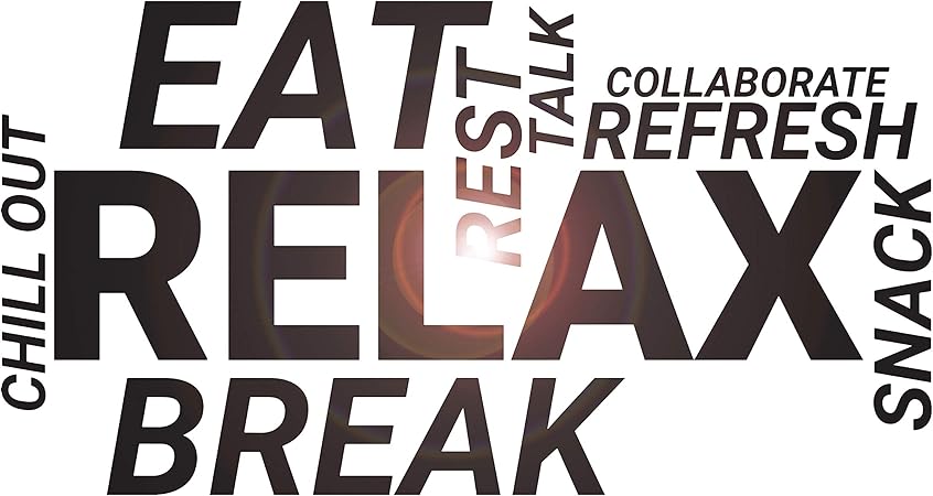 Amazon.com: Vinyl Wall Decal Break Room Office Words Cloud Decoration ...