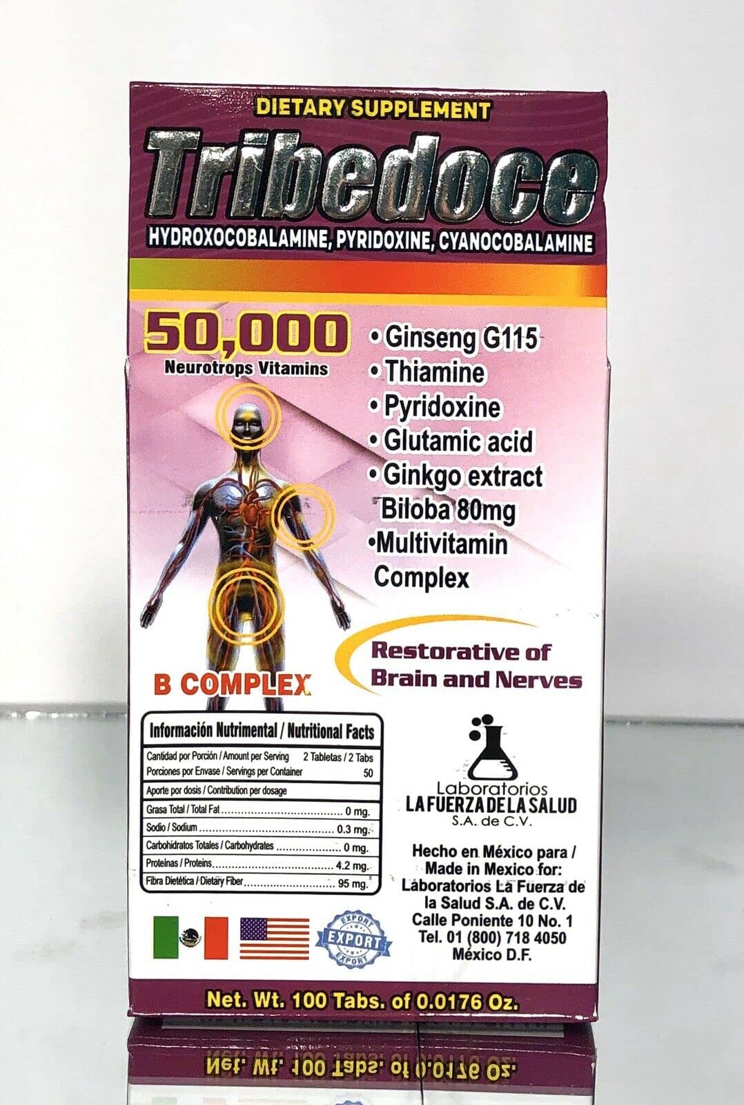 Mua TRIBEDOCE Super VITAMINA REFORZADA 100 TABLETAS trên Amazon Mỹ ...