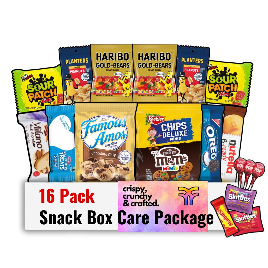 Mua Snack Box Care Package - Spring Finals Gift Variety Snack Boxes for ...