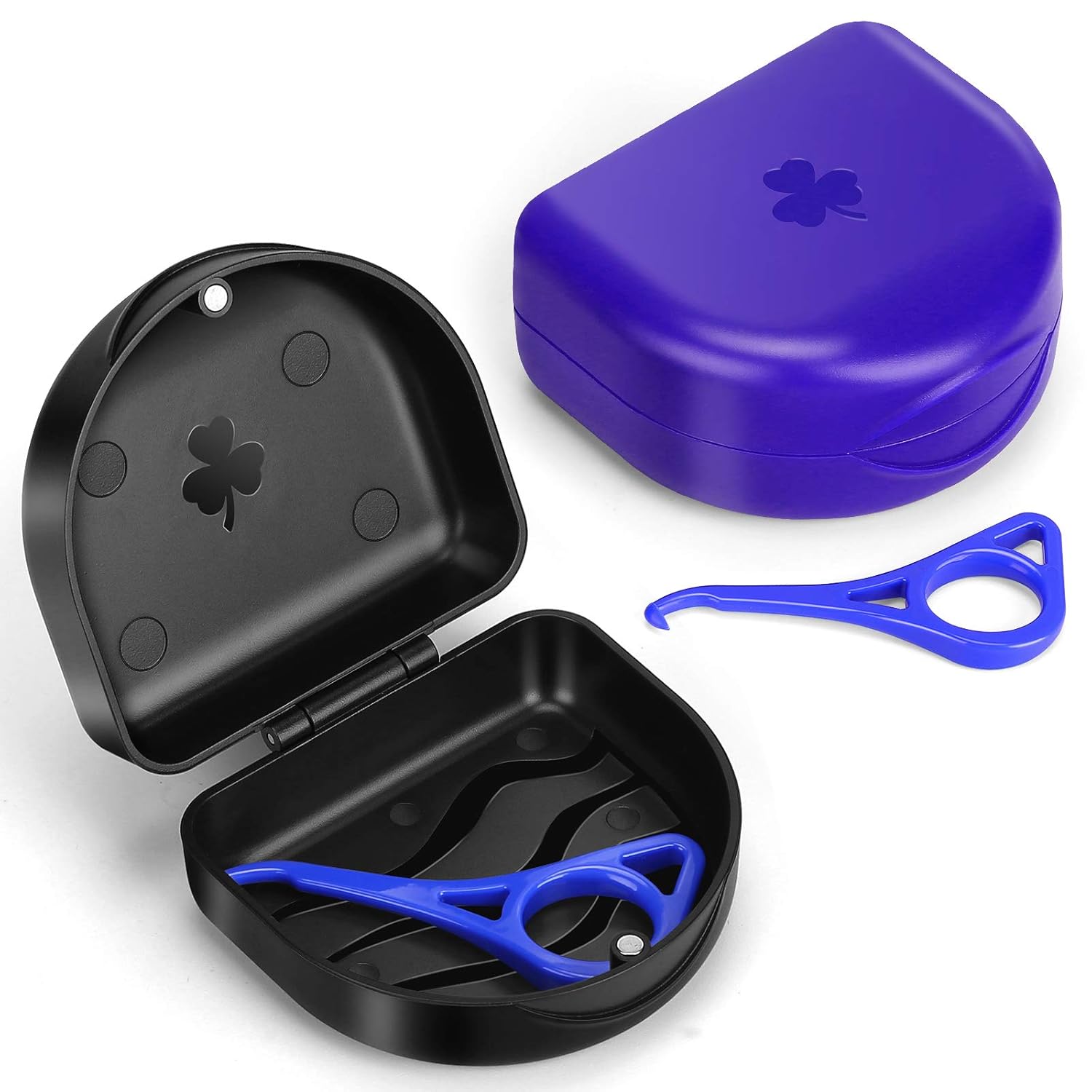 Amazon.com : Retainer Case, Mouth Guard Case 2 PACK with Special ...