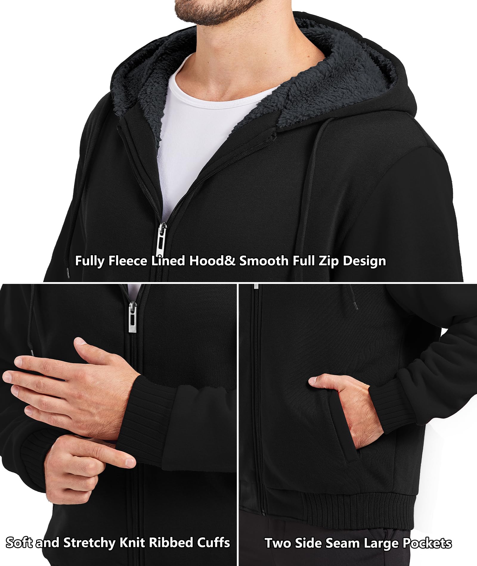 Mua GEEK LIGHTING Hoodies for Men Heavyweight Fleece Sweatshirt - Full ...