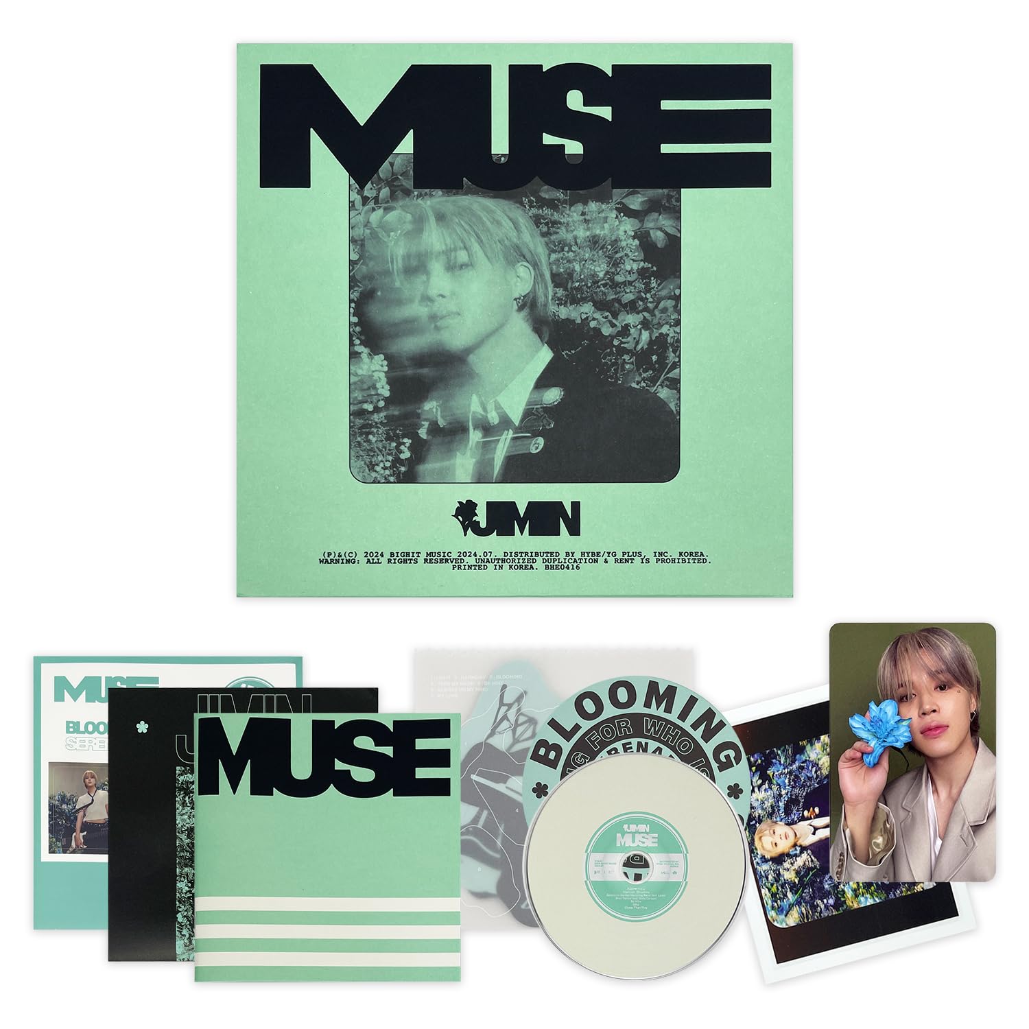 HYBE Ent. JIMIN OF BTS - [MUSE] (BLOOMING Ver.) Photobook + CD-R + Muse ...