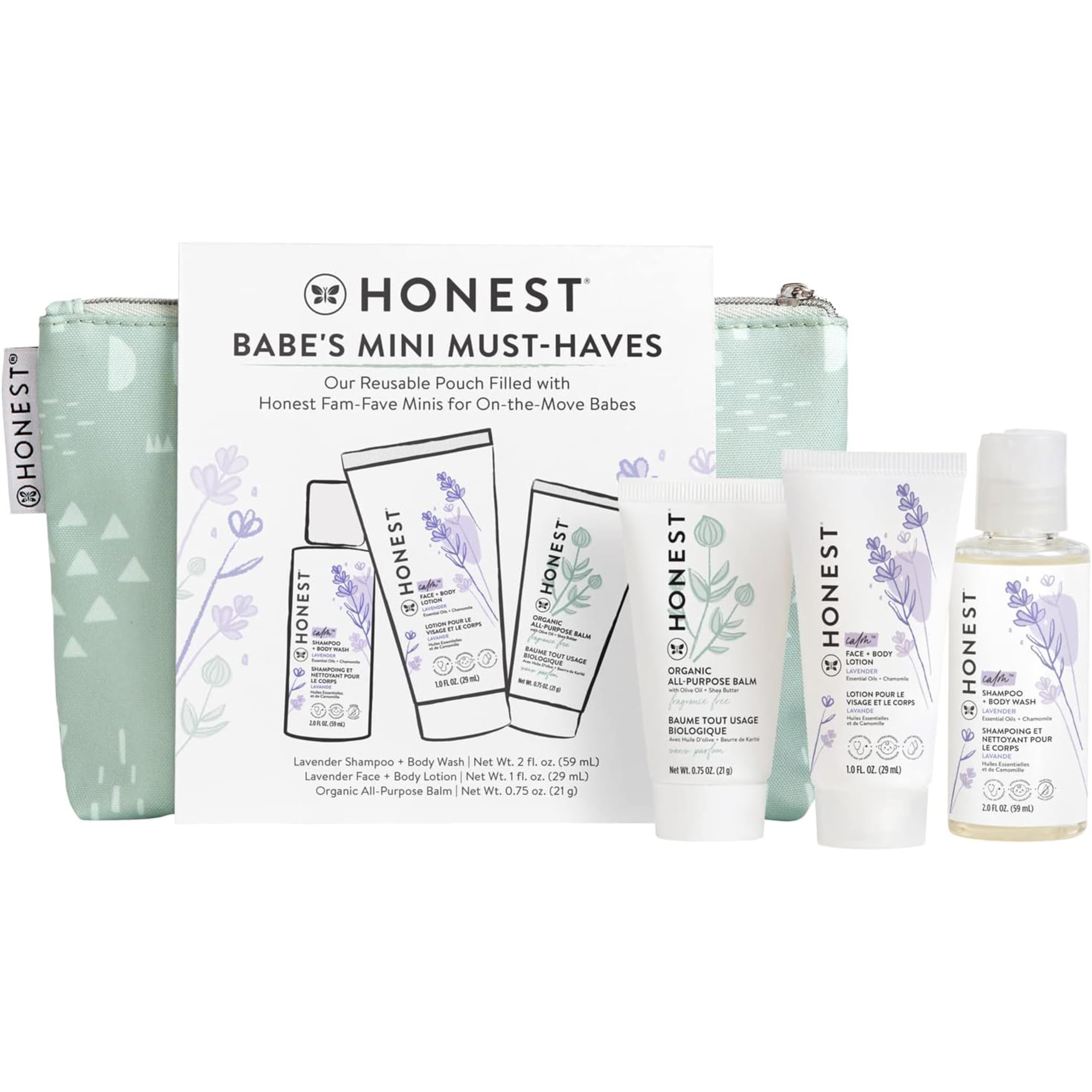 The Honest Company Babe's Mini Must Haves Gift Set | Travel Size ...