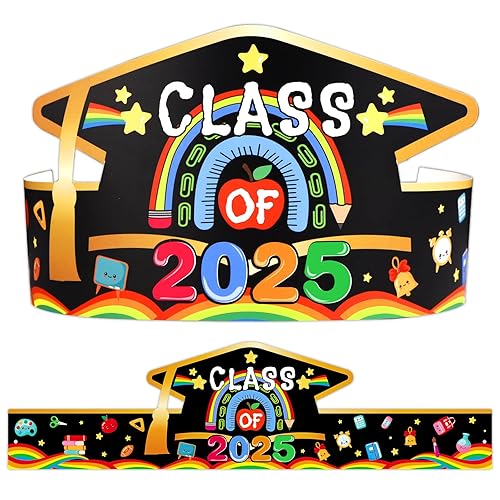 WhatSign 24 Pack Preschool Graduation Paper Cap Hats - Kindergarten ...