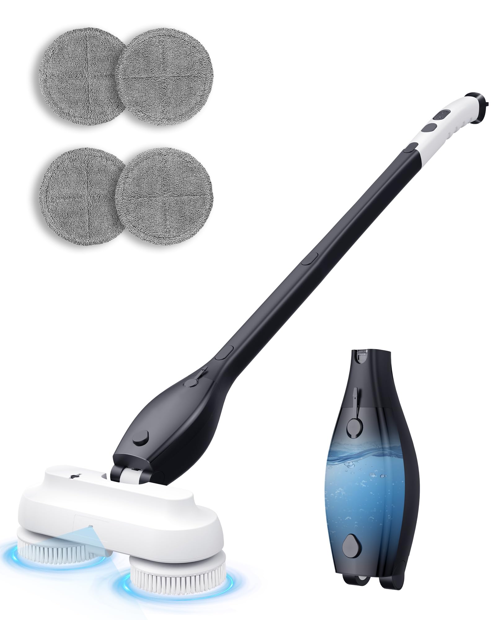 COCHEJUGAR Electric Spin Scrubber & Mop Enhanced Cleaner- 800ML Water ...