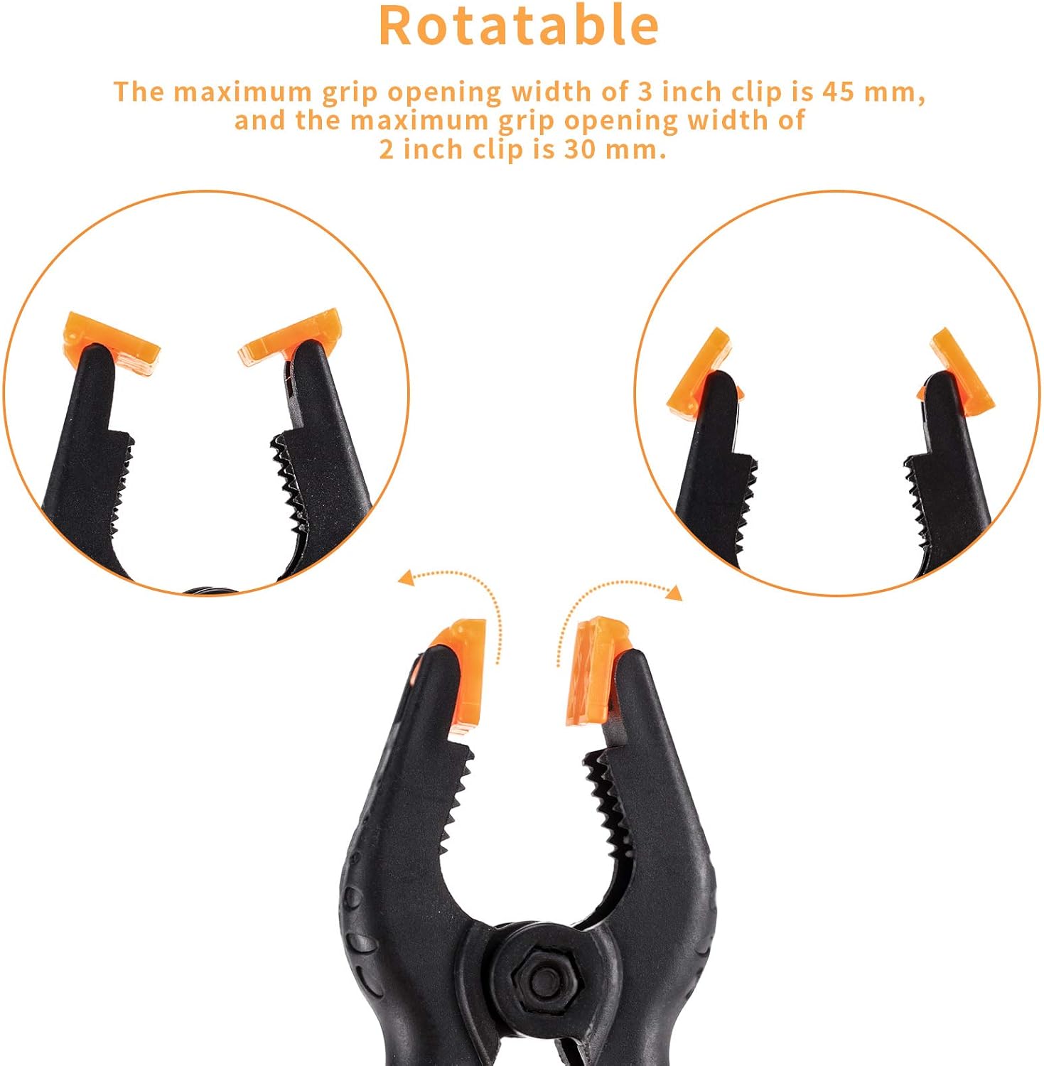 10 Pcs 2 Inch Nylon Spring Clamps, 10 Pcs 3 Inch Heavy Duty Spring Grip ...