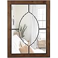 Amazon.com: The Aspen Circle Juliet Window Pane Wall Mirror, Brown 31.5 ...