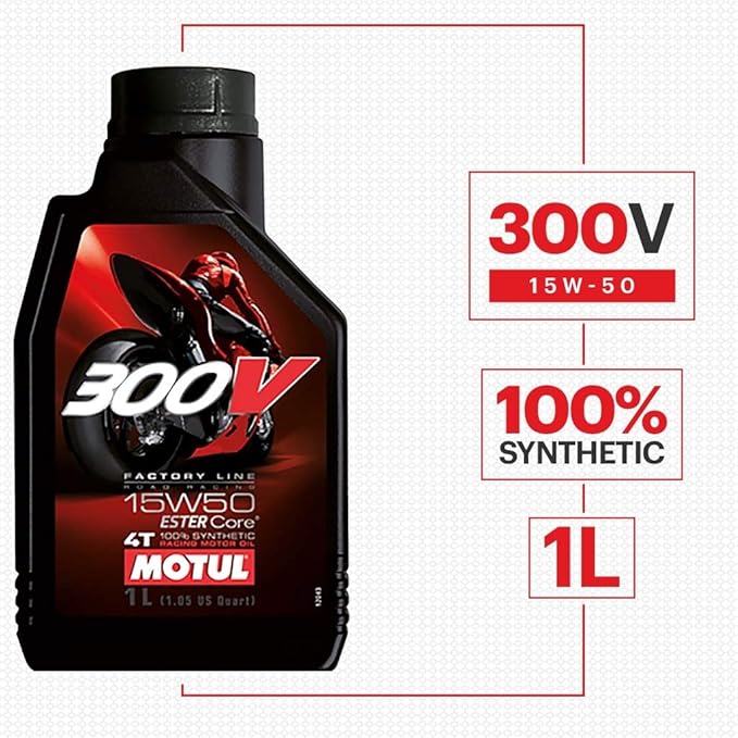 Amazon | MOTUL (モチュール) 300V 4T Factory Line ROAD RACING (ファクトリーラインロードレーシング) 15W50 100%化学合成 (エステル ...