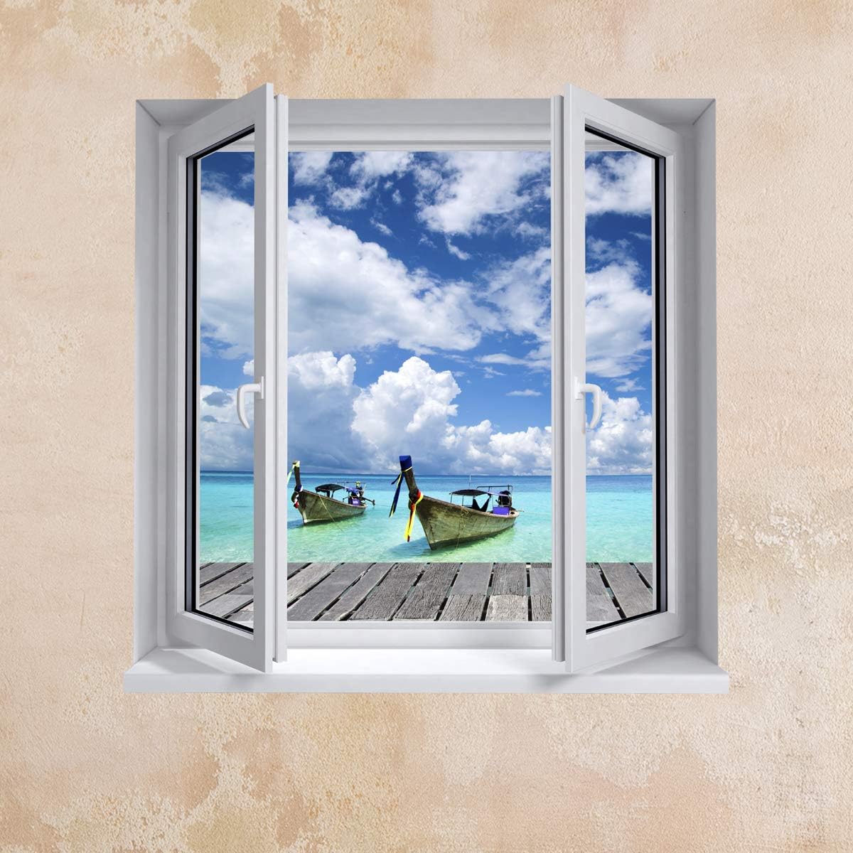 Sticker 3D Effect |Wall Decal Rest at The se – Wall Paper Decoration ...