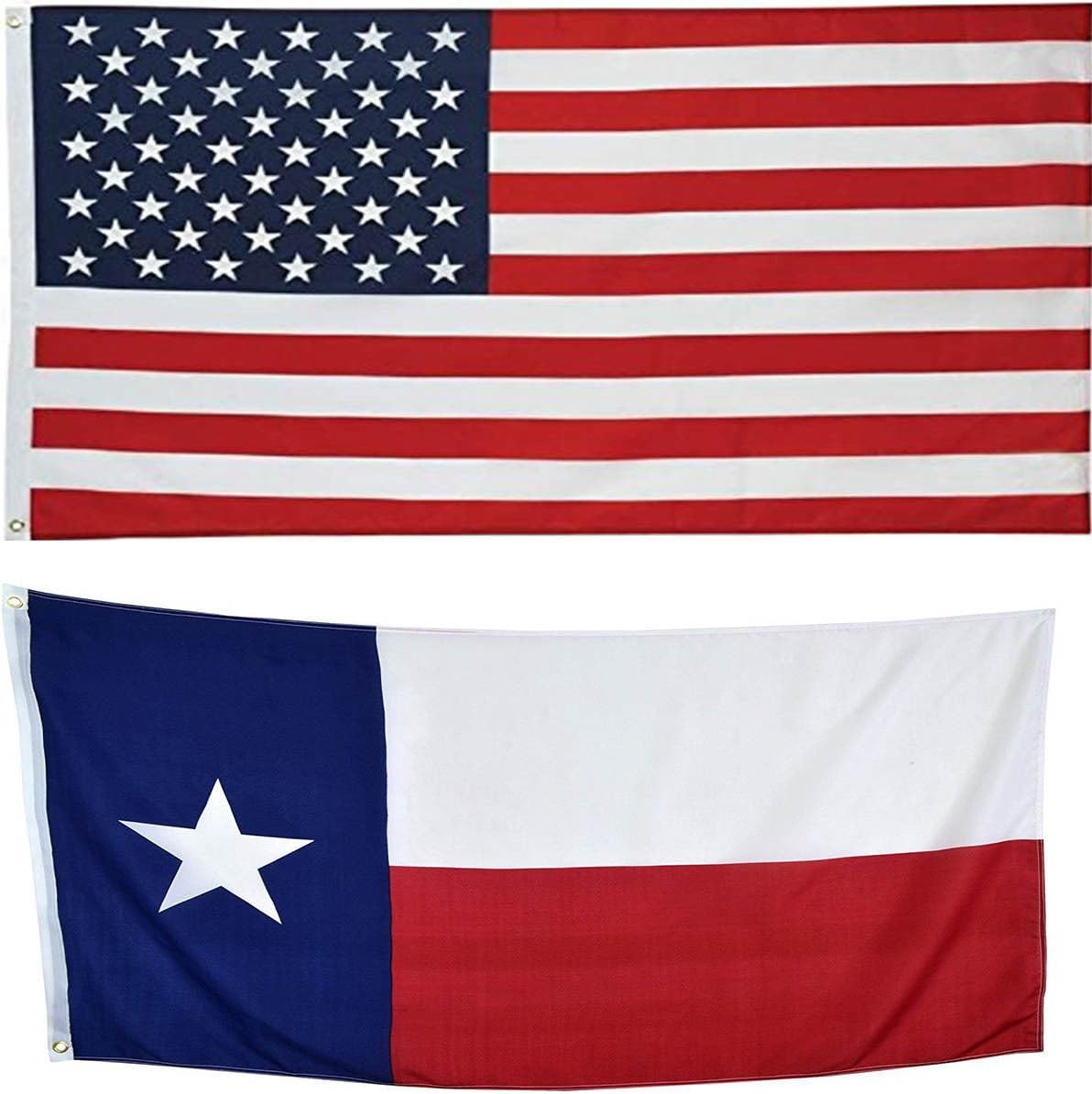 Amazon MWS 2x3 USA Flag American Flag Texas State Super