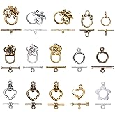 Amazon.com: PH PandaHall 60 Sets Flower Toggle Clasp, 10 Styles Toggle ...