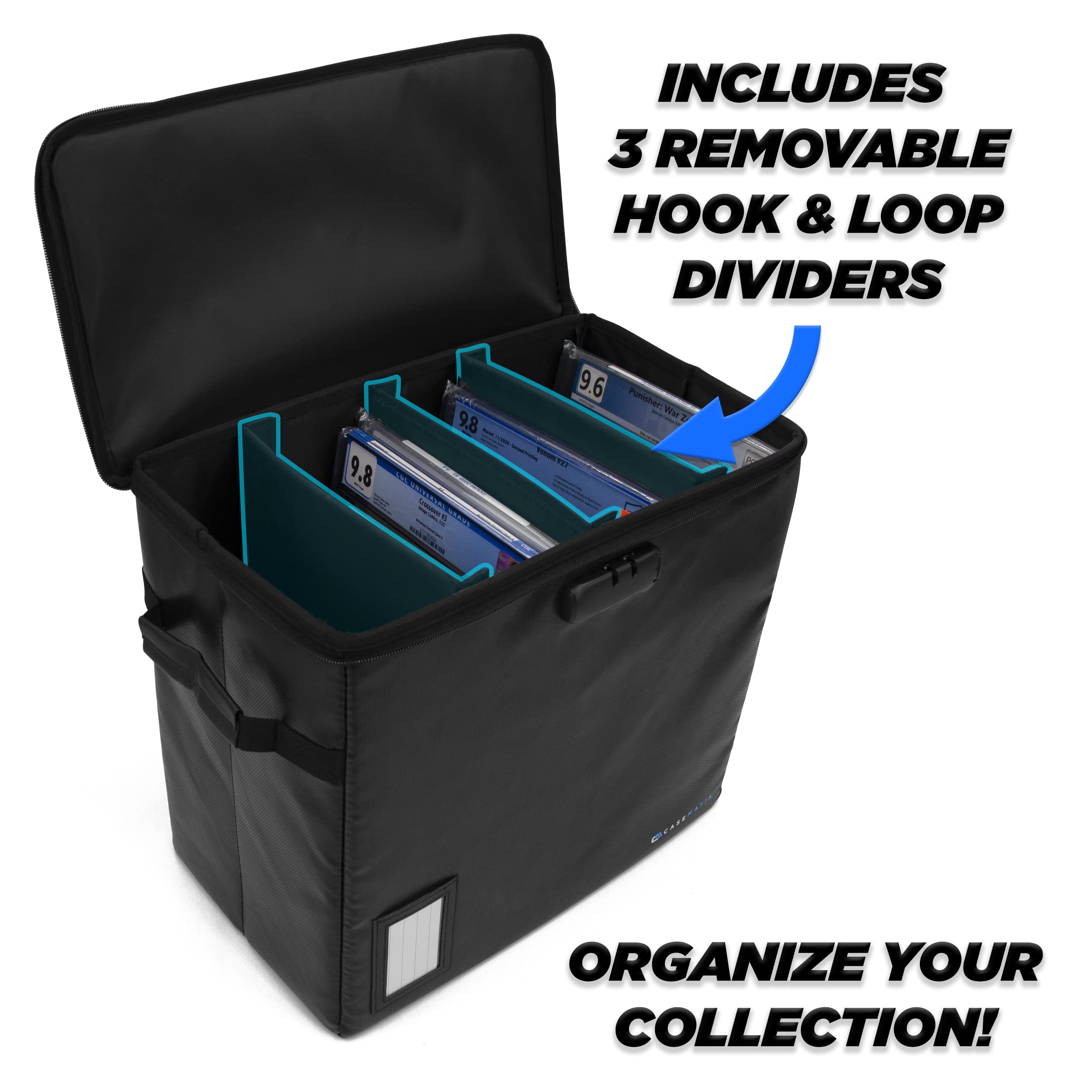 Mua CASEMATIX Graded Comic Book Storage Fits 30 CGC Graded Comics, Hard ...