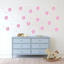 Calcomanías De Pared Con Puntos Rosas Pegatina De Pared De Rosas