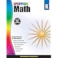 Spectrum Kindergarten Math Workbooks, Ages 5 to 6, Counting Numbers ...