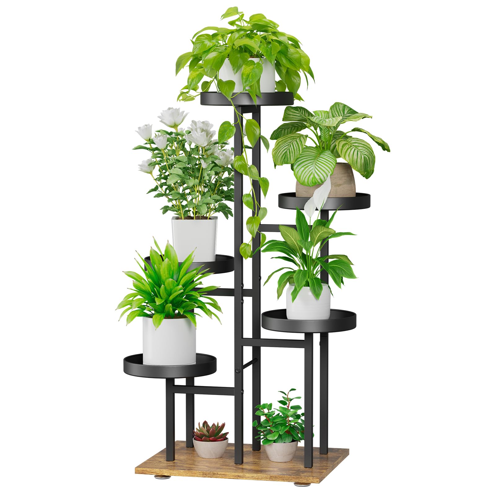 iDavosic.ly 5 Tier Plant Stand Indoor, Corner Tiered Plant Stands for ...