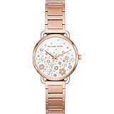 Michael Kors Women's Analogue Quartz Watch with Leather Strap MK2735 ...