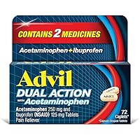 Amazon.com : Advil Dual Action with Acetaminophen combination of 250mg ...