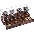 Amazon.com: ProCase Wooden Watch Display Case, 4 Slot Watch Display ...