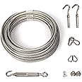 Amazon.com: MAGZO Stainless Steel Clothesline Portable Detachable ...