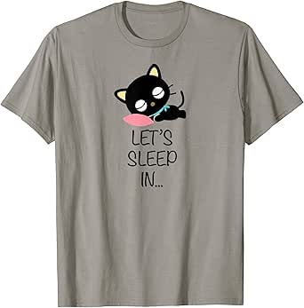 Amazon.com: Chococat "Let's Sleep In" Tee: Clothing