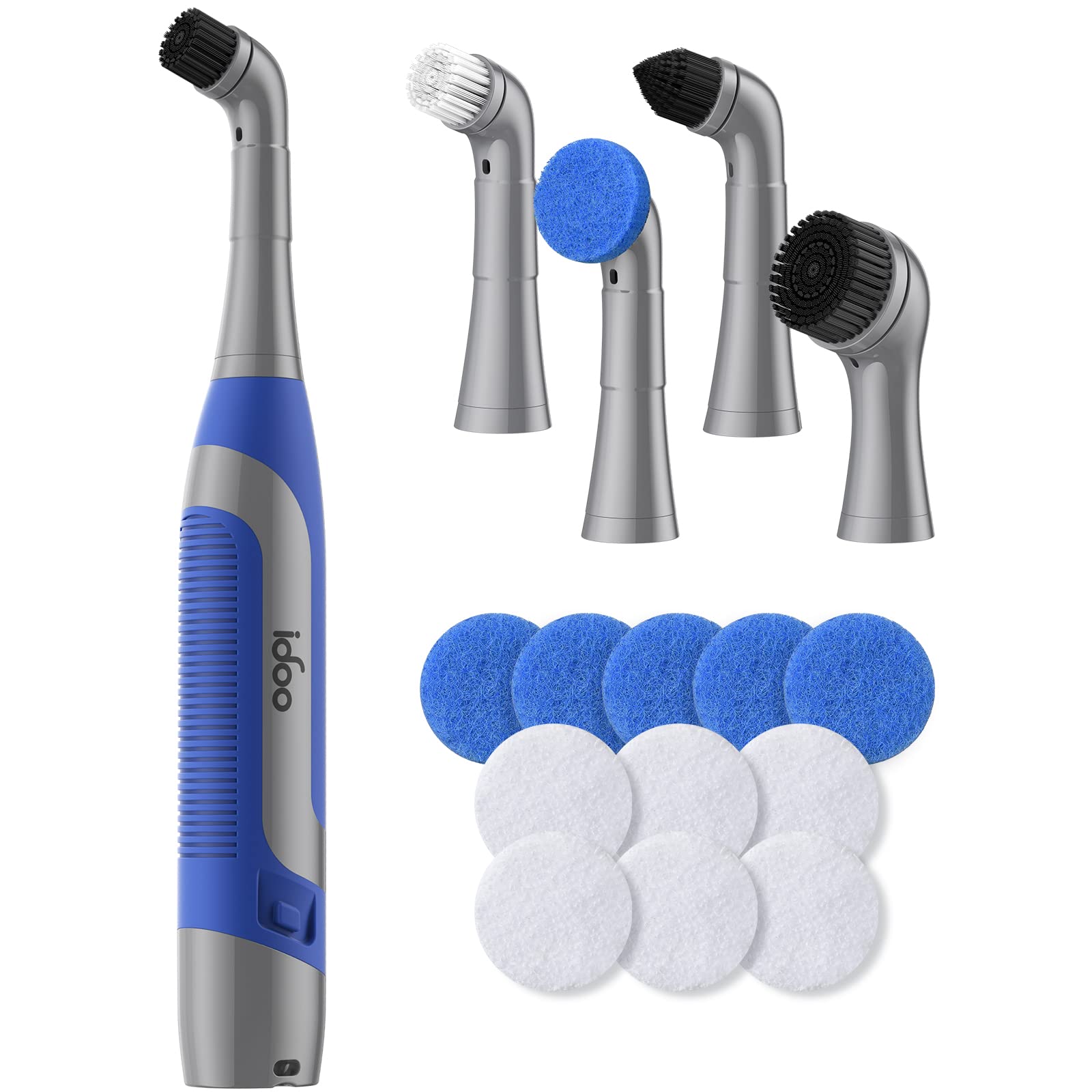 iDOO Cordless Electric Cleaning Brush, Battery Powered Scrubber ...
