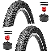 Amazon.com : 2 Pack 26 inch Bike Tires - 26 × 1.95 inch Folding Replacement Bicycle Tires for ...