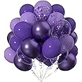 Amazon.com: 12 inch Purple Balloons, Purple Macaron Pastel Balloons ...