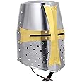 Amazon.com: Nagina International Medieval Era Warrior Helmet | Barbuta ...