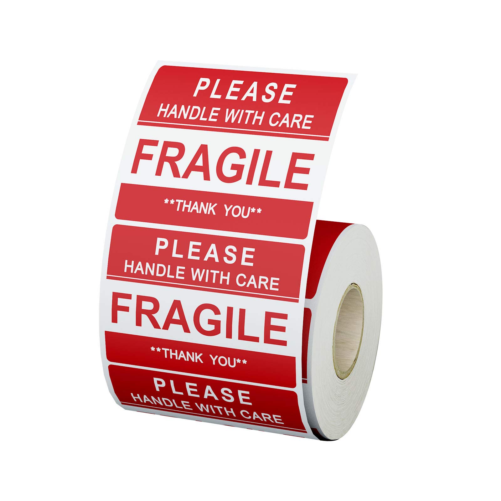 Buy Fragile Stickers [1 Roll, 500 Labels] 2" x 3" Handle with Care ...