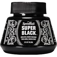 Amazon.com: Speedball Super Black India Ink, 2-Ounce