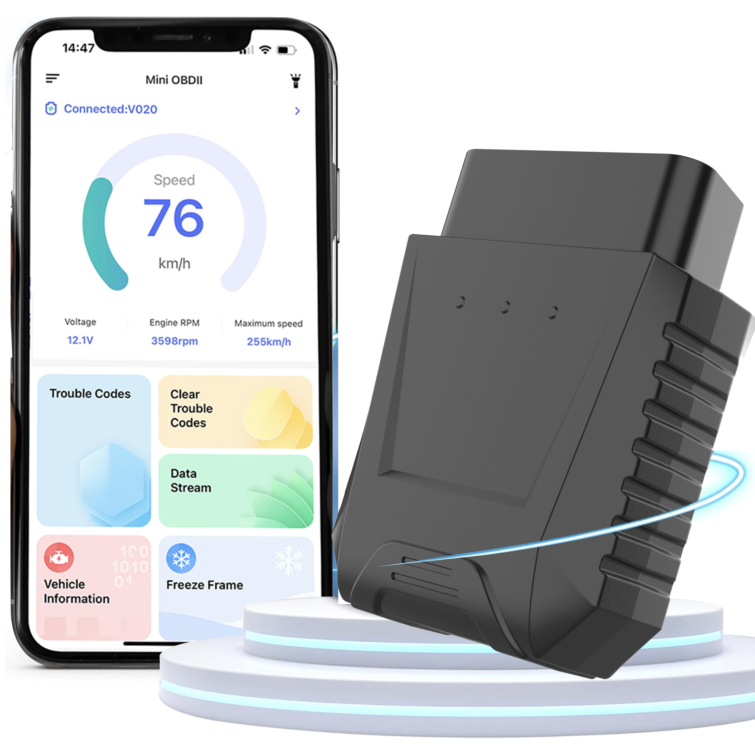 Bluetooth OBD2 Scanner for Cars - Wireless OBD2 Scan Tools & Code ...