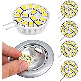 Amazon.com: VEHICODE G4 LED Bulb 12V 2.5W 4000K Natural White 20W Halogen Replacement Bi-Pin ...