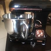 Tower T12033RG Stand Mixer with 6 Speeds and Pulse Setting, Removable 5 ...