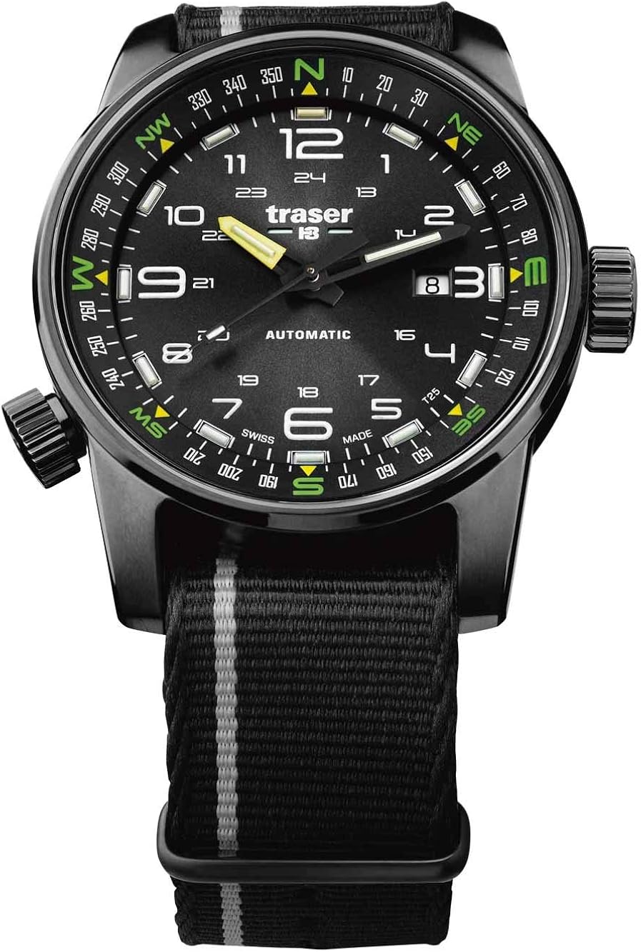 traser H3 Mens Watch P68 Pathfinder Automatic Black 107718: traser H3 ...