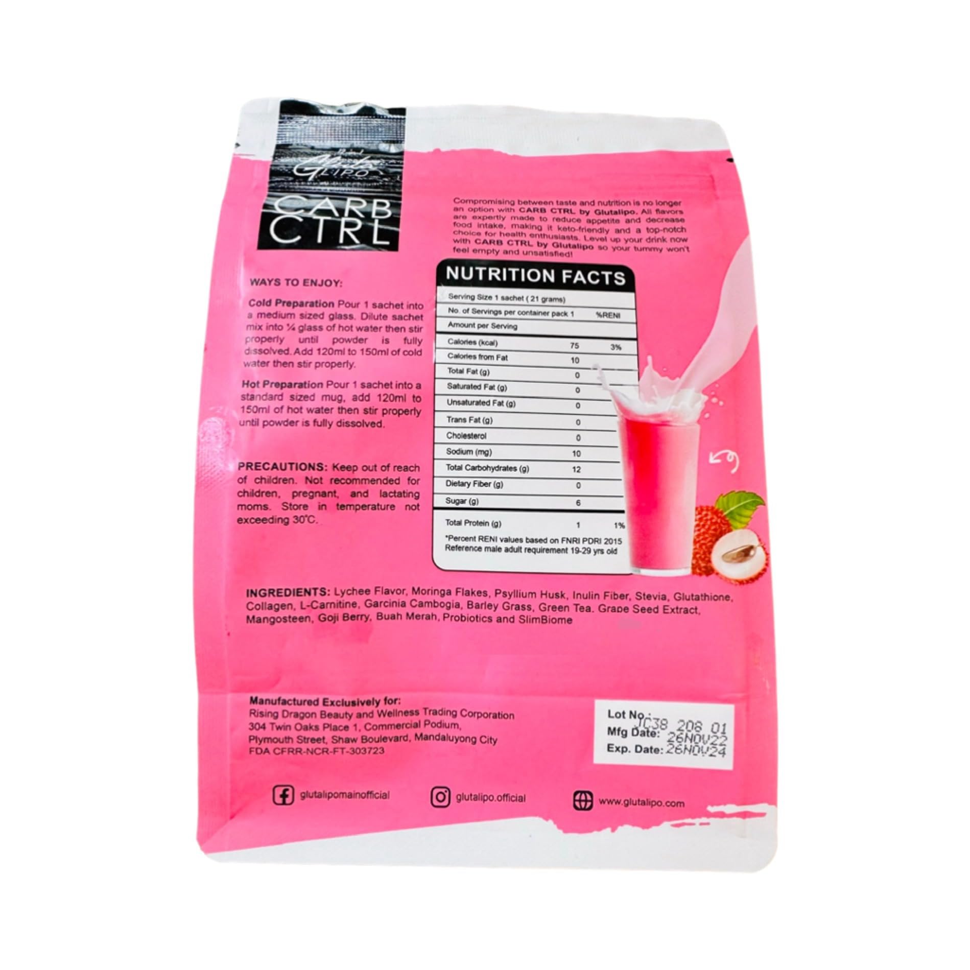 Mua 12 in 1 CARB CTRL, 10 Sachets (Tropical Lychee) trên Amazon Mỹ ...