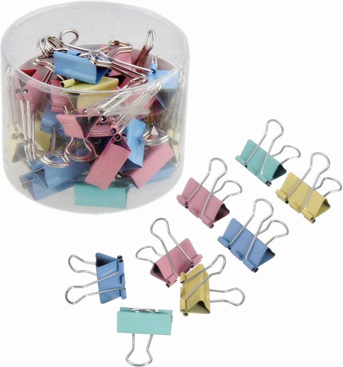 24 pcs Foldback Klammern 32mm Vielzweckklammern Büroklammern Binder ...