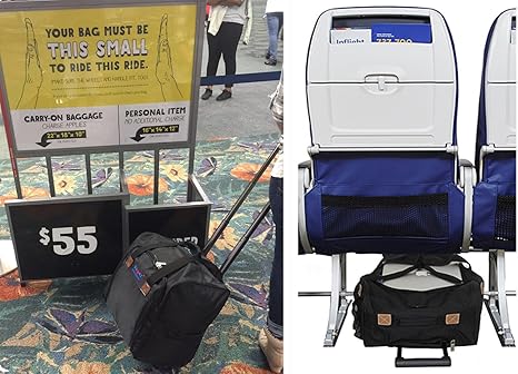 Amazon.com | Spirit Airlines Rolling Personal Item Underseat Bag A1 16 ...